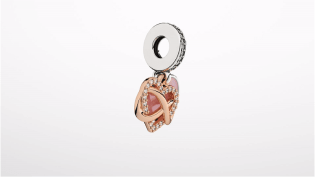 Camera, Heart & Compass Triple Dangle Charm | Sterling silver | Pandora AU